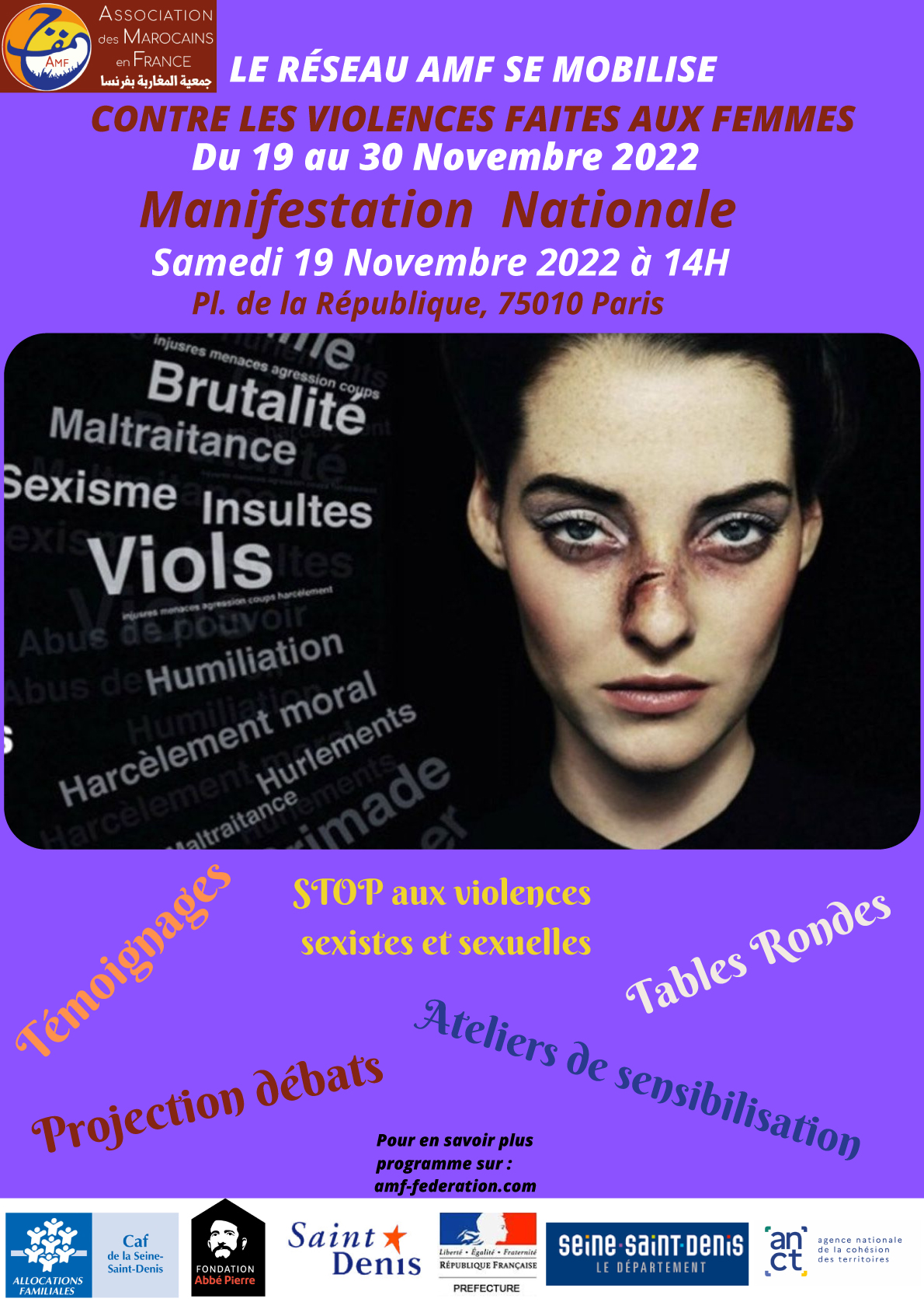 Journee internationale de lutte contre les violences faites aux femmes ...